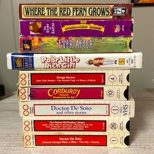 Media | Vhs Tapes Bundle Childrens Circle Shirley Temple Ever After ...
